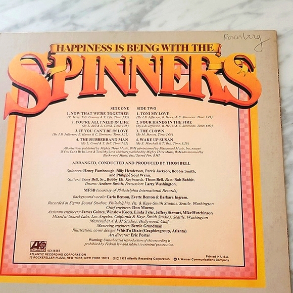 Liberty Records | Other | Vintage Vinyl Lp The Spinners | Poshmark